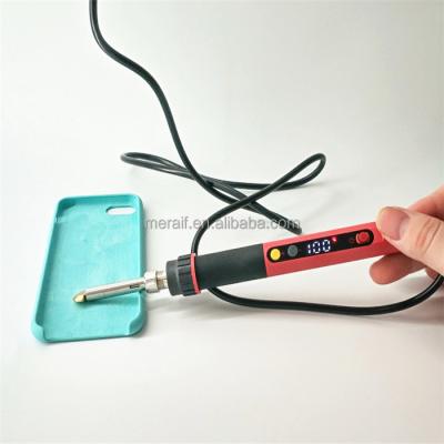 China CXG E60W Electric Soldering iron 60W LED Adjustable Temperature EU plug Welding Solder Station Heat Soldering iron soldador for sale