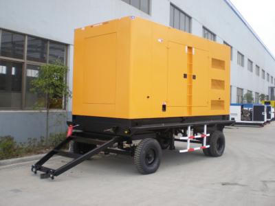 China 100kw SDEC silent type moving trailer shangchai diesel power generators for sale