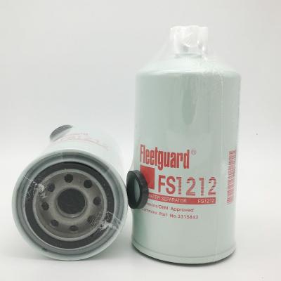 China FS1212 Fleetguard Fuel Water Separator 3315843 Spin-On Diesel Filter for sale