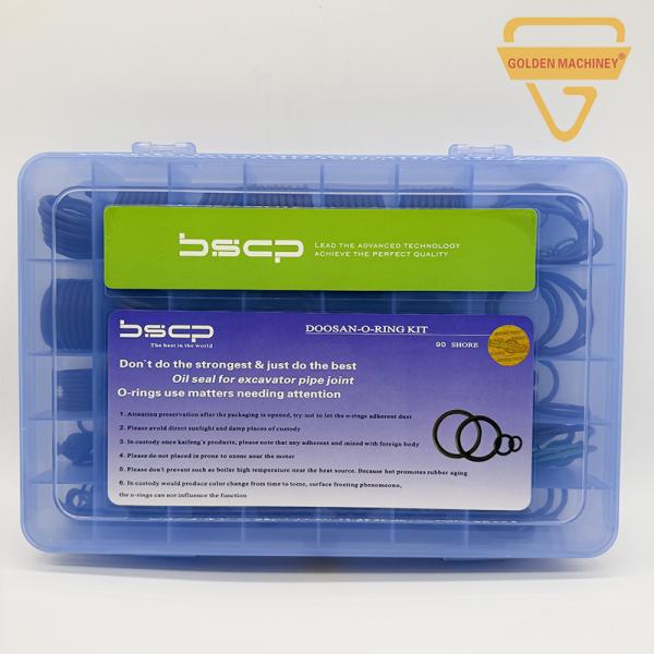 Quality BSCP-DOO-447 Rubber Excavator Oil Seal O Ring Kit Corrosion Performance Ensuring Fit for Doosan Machines for sale