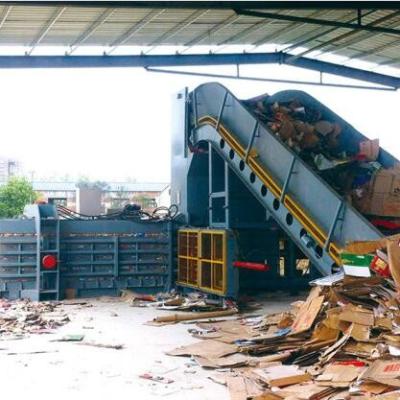 China YDW150 Full Automatic Waste Paper Baling Machine with Siemens PLC and Touch Screen baling machine for sale