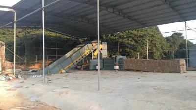 China YDW150-I Full Automatic Horizontal Waste Paper Baler Machine with Conveyor from HFBALER for sale