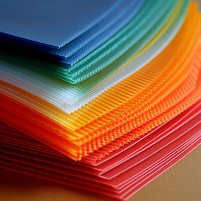 China Color Printings Corrugated Plastic PP Sheets Customized 12mm Waterproof for sale