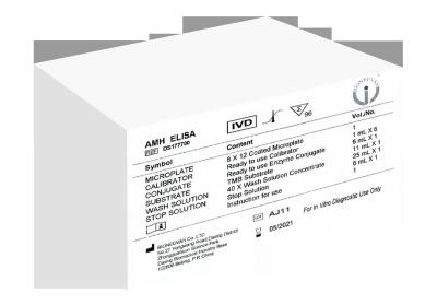 중국 AMH ELISA 테스트 키트 3시간 18개월 유효기간 CE ISO13485 판매용