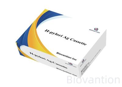 중국 Hpylori Ag 인간 진단 반응기 동적 급속 테스트 카세트 / WB/S/P 샘플을 위한 스트립 판매용