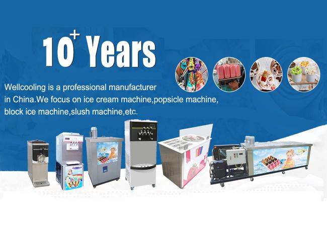 Table Top Single Flavors With Air Pump Air Adjustable Function Soft Ice Cream Machine