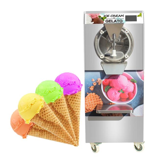 Brazilian Acai Freezer Big Capacity Italian Gelato Machine Ice Cream Making Commercial Standing Floor Hard Ice Cream Machine Batch Freezer