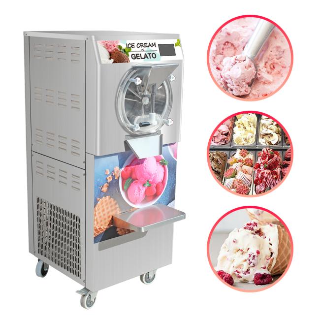 Brazilian Acai Freezer Big Capacity Italian Gelato Machine Ice Cream Making Commercial Standing Floor Hard Ice Cream Machine Batch Freezer