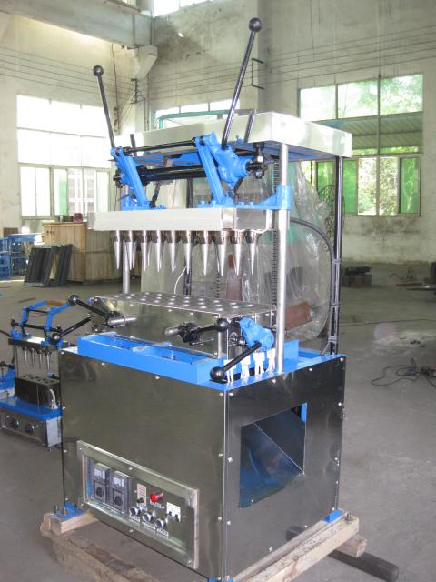 Industrial Semi-Automatic Sugar Waffle Ice Cream Cone Machine 40 Heads