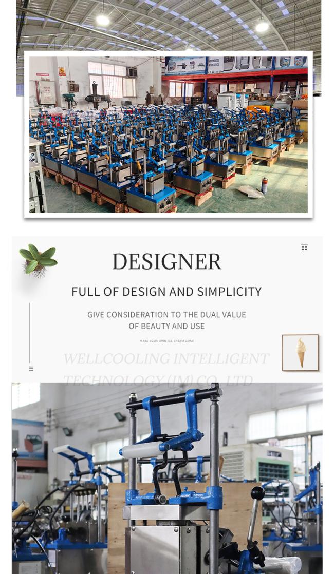 Specializing in the Production of Ce Certified Small Waffle Ice Cream Cone Chicken Rolls Machine