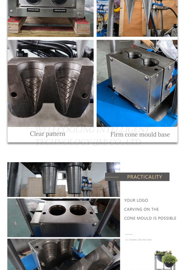 Specializing in the Production of Ce Certified Small Waffle Ice Cream Cone Chicken Rolls Machine