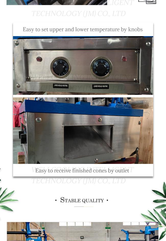 Specializing in the Production of Ce Certified Small Waffle Ice Cream Cone Chicken Rolls Machine