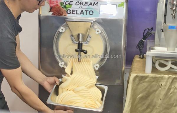 Quality Brazilian Acai Freezer Big Capacity Italian Gelato Machine Ice Cream Making for sale