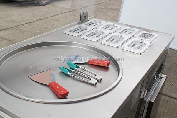 Quality Customized Wholesale Fast Frozen Yogurt Ice Cream Roll Machine Single or Double for sale
