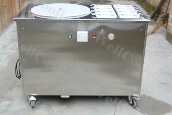 Quality Customized Wholesale Fast Frozen Yogurt Ice Cream Roll Machine Single or Double for sale
