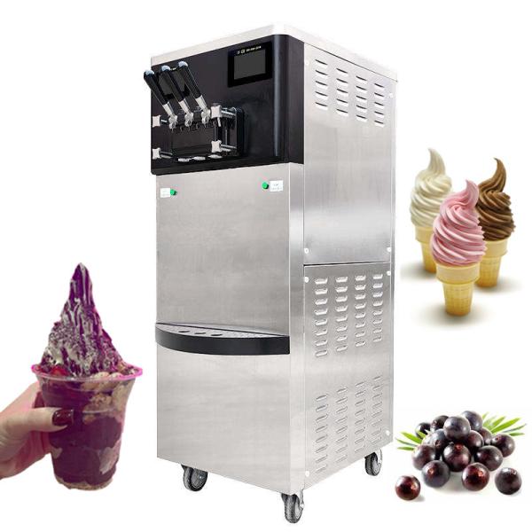 Quality New Industrial 60-70L/H Production Soft Ice Cream Machine for Food Shop for sale