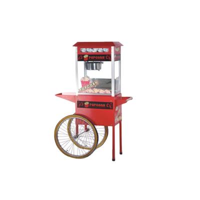 China Hot Selling CE Approved Safe Food Grade Cinema Mall Mobile Popcorn Machine With Wheels for sale