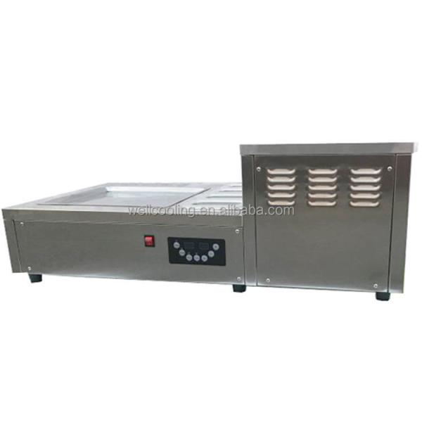 Quality Counter Top Single Pan Convenient Flow Of Small Commercial Enterprises Quick-Frozen Ice Cream Roll Machine for sale