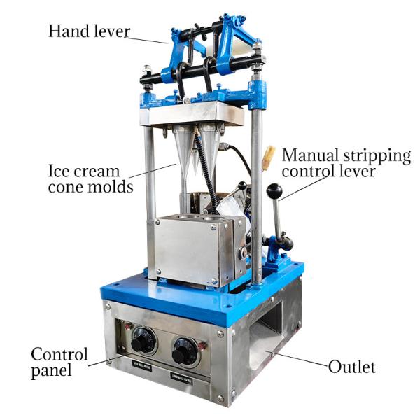 Quality Commercial Ice Cream Cone Wafer Making Machine Coffee Cup Maker 2023 for sale
