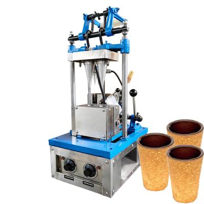 China Multifunctional Automated Crinkle Cookie Machinery Edible Coffee Cup Making Machine for Sale for sale
