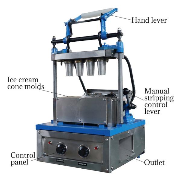 Quality Automatic Ice Cream Cone Muffin Making Eatable Edible Biscuits Coffee Cup Cake for sale
