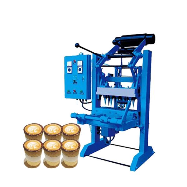 Quality Espresso Mug Biscuit Cookie Ice Cream Milk Tea Cup Waffle Maker Machine Edible for sale