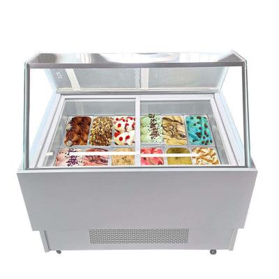 China Wholesale Gelato Ice Cream Display / Ice Cream Showcase/Popsicle Display Freezer for sale