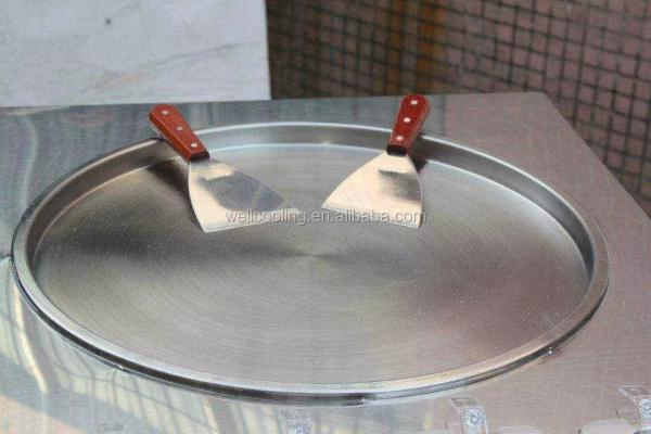 Quality Commercial Fast Freezing Ice Cream Machine Single Square Pan Fried Quick for sale