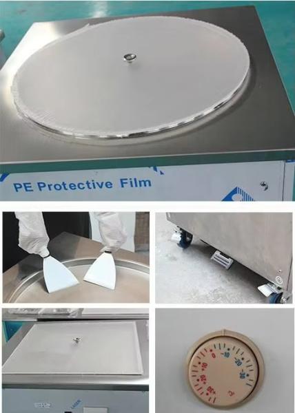 Quality Commercial Fast Freezing Ice Cream Machine Single Square Pan Fried Ice Cream for sale