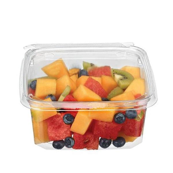 Quality Wholesale Disposable Ripping Strip Take Away  Food Fruit Salad Blister Clamshell clear  Packaging Container for sale