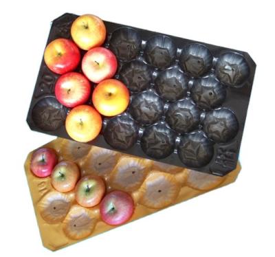 China Wholesale Fruit and Vegetable Packing Alveoli Tray Apple Mango Kiwi Avocado Plastic Packing Tray for sale