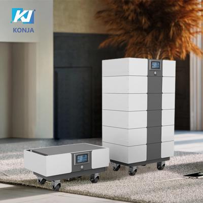 Китай KonJa 288V 100Ah Складируемые солнечные батареи 28.8kWh Складируемые высоковольтные литийные батареи продается