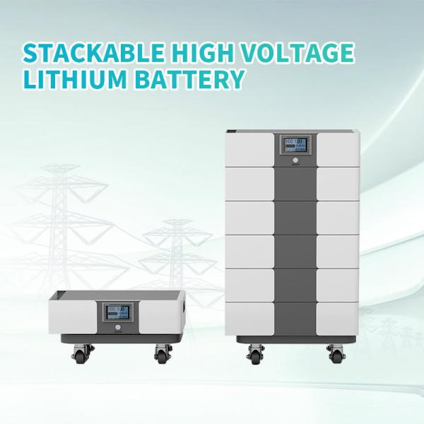 KonJa Power 48V 96V 144V 192V 240V 288V 100Ah Home LifePO4 Batteria solare impilabile con controllo sullo schermo