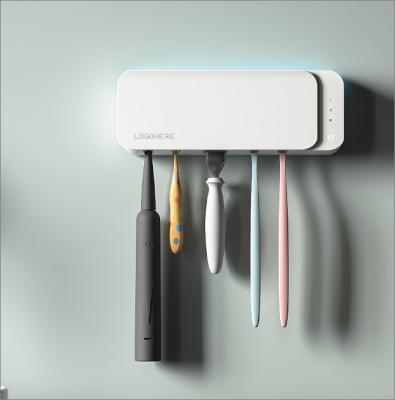 China Healthlead D005 Wall Mounted UV Toothbrush Sanitizer Holder Timing Function for sale