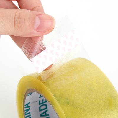 China Factory direct sale bopp packing tape carton Yellowish/ transparent adhesive tape for sale