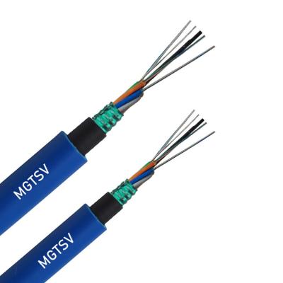 中国 石炭鉱山 装甲光ファイバーケーブル 12 24 48 96 144 コア LSZH ジャケット式防火光ファイバー鉱山ケーブル 販売のため