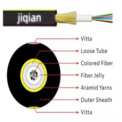 China 4 8 12 Core GYFXTH Unitube Glass Yarn Aramid yarn Non Metallic Optical Fiber Cable JET fibre optic cables for sale