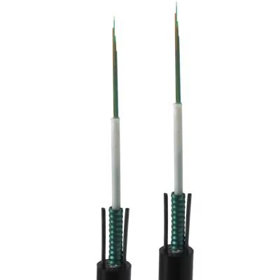 China Hot Sale Factory Price 6 Core Fibre Optic Cable Armoured GYXTW Central Loose Tube Outdoor Cable Communication Cable for sale