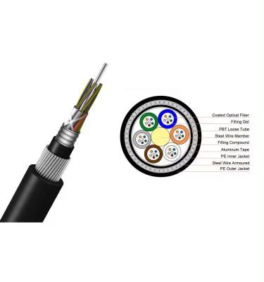 Cina 72 core GYTA33 cavo in fibra ottica sottomarino anti roditori cavo in fibra ottica blindato in vendita