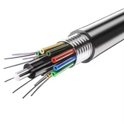 China 72 Core GYTA GYTS Internet Telecommunication Network With Stranded Wire Armored Optical Fiber Cable for sale
