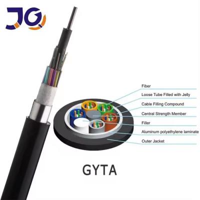 China 72 Core GYTA GYTS Internet Telecommunication Network With Stranded Wire Armored Optical Fiber Cable for sale