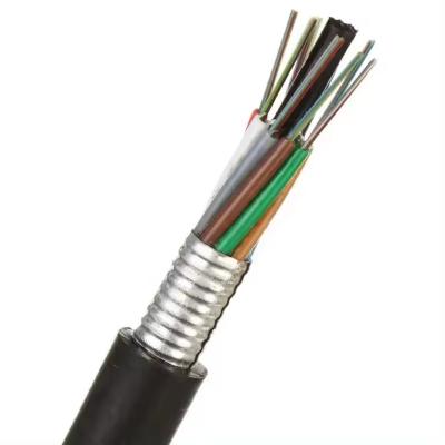 China Armored Outdoor 12 24 48 72 96 144 Core Fiber Optic Cable GYTS GYTA Per Meter Price List for sale