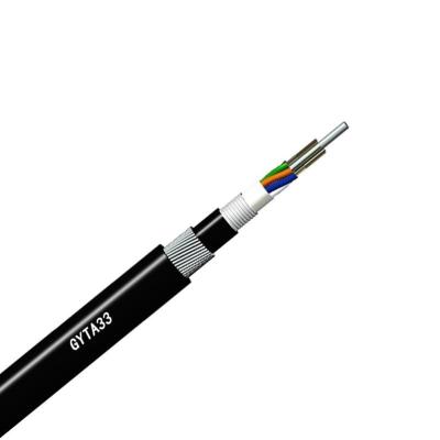 China Underground Submarine Optical Fiber Cable GYTA33 Underwater Stranded Armoured Loose Tube Fiber Optic Cable for sale