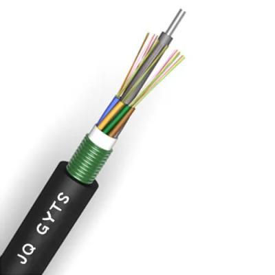 China 12 Fiber Count Outdoor Fiber Optic Cable With Steel Wire Strength Member for sale
