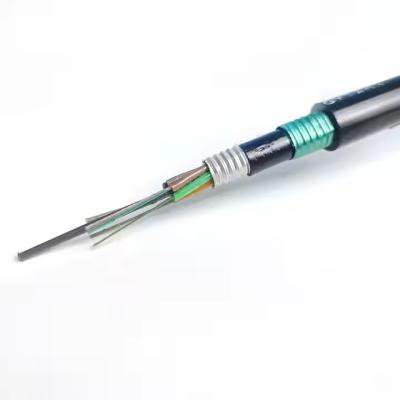 China Factory Stock Outdoor Double Armoured GYTS53-96 Cores Fiber Optic Cable Double Jacket G652D Shipped Same Day for sale
