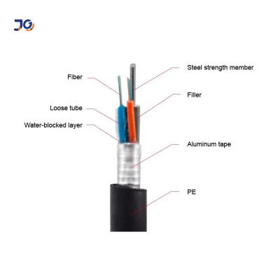 中国 アルミニウム テープG652D 6中心の単一モードの装甲光ファイバケーブル 販売のため