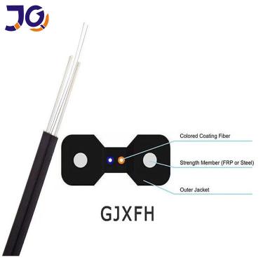 China G657A1 A2 1 Core Indoor FTTH Fiber Optic Drop Cable GJXH GJXFH for sale