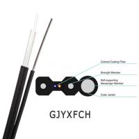 China ROHS G657A2 OFC 4 Threads FTTH Fiber Optic Drop Cable for sale