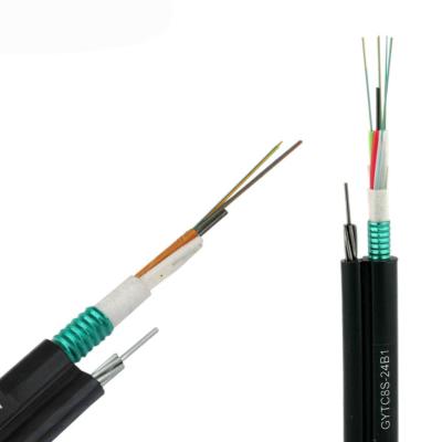 China Optical Fiber 12 Cores Gytc8s Figure 8 Electrical Cable for sale
