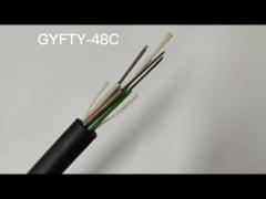 48 núcleo exterior de modo único G652D Fibra de cabo GYFTY com FRP para canalização e aplicação subterrânea 1KM Melhor preço